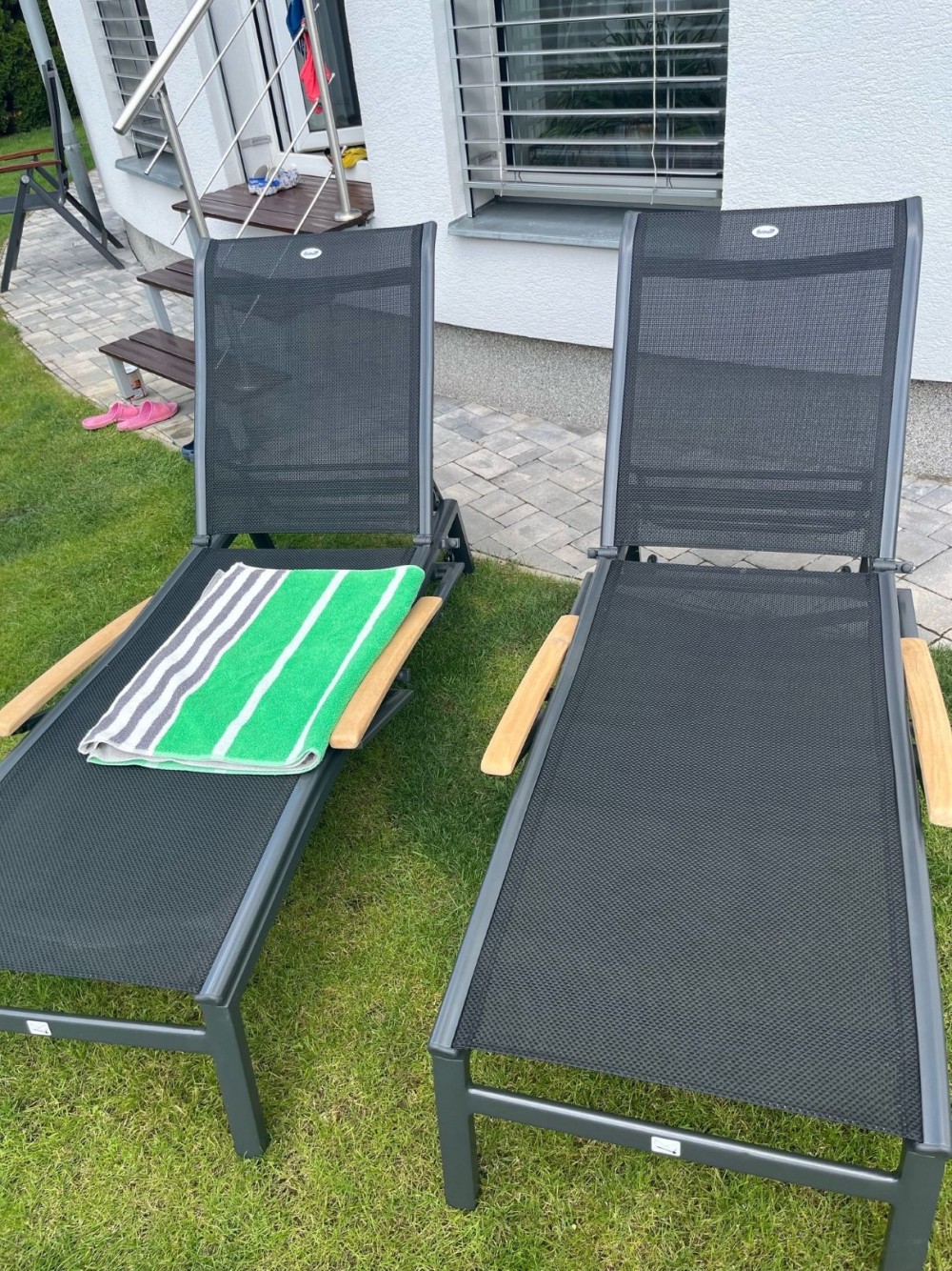 Zahradní lehátko Alice s alu područkami | TopZahradniNabytek.cz